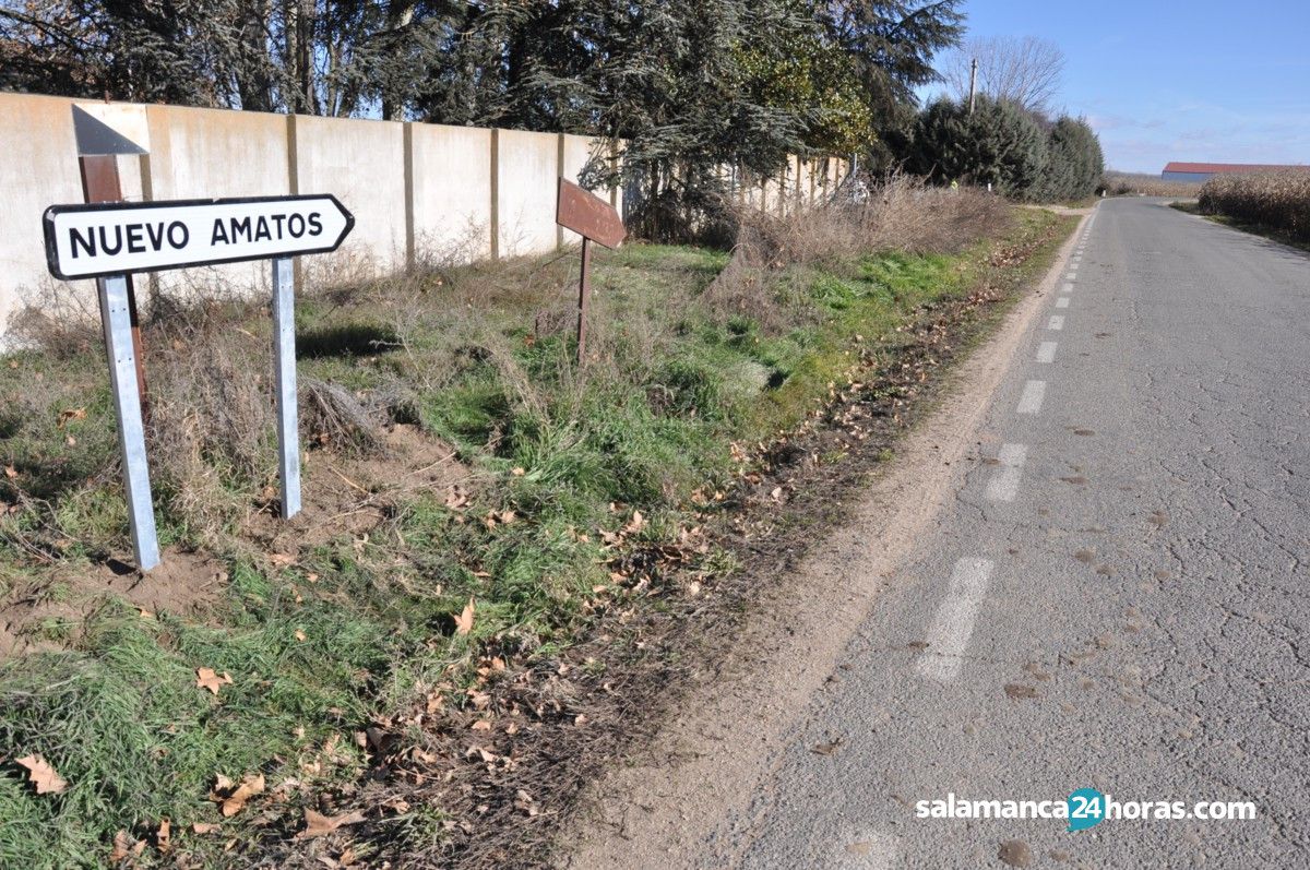 Mejora en la carretera en Nuevo Amatos Mejora en la carretera en Nuevo Amatos